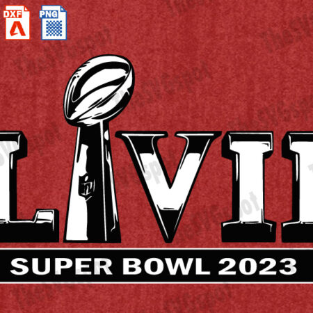 Super Bowl 2023 Logo - SVG Graphic & Layered Cut File for Cricut